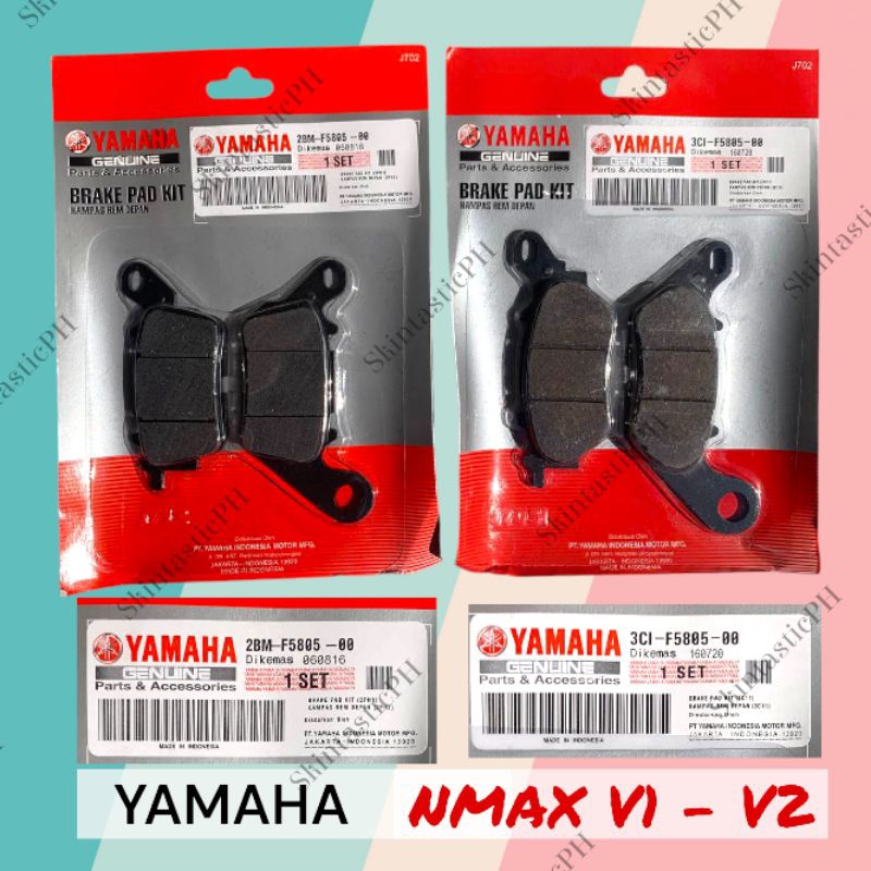 Yamaha NMAX V1 / V2 BreakPad Set (Front/Rear) (2BM-3CI) Break Pad ...