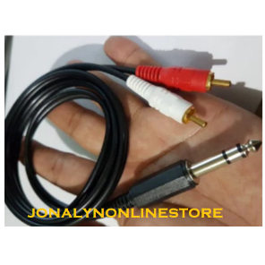 6.35mm PL Stereo Plug To 2 RCA Plug Audio Cables | Shopee Philippines
