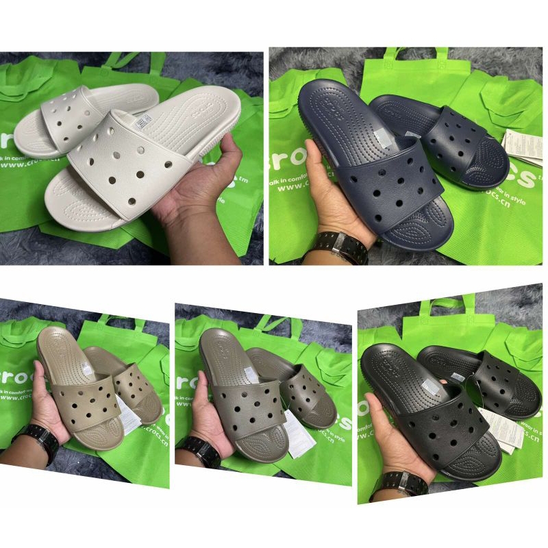 ICONIC CLASSIC SLIDES FOR MEN (croc$) | Shopee Philippines