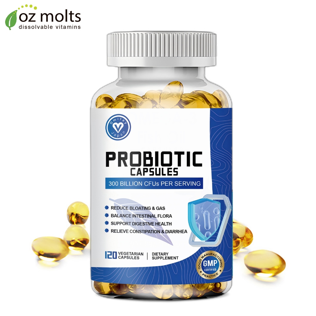 Ozmolts Probiotic Supplement Capsule Balance Intestinal Flora Digestive ...