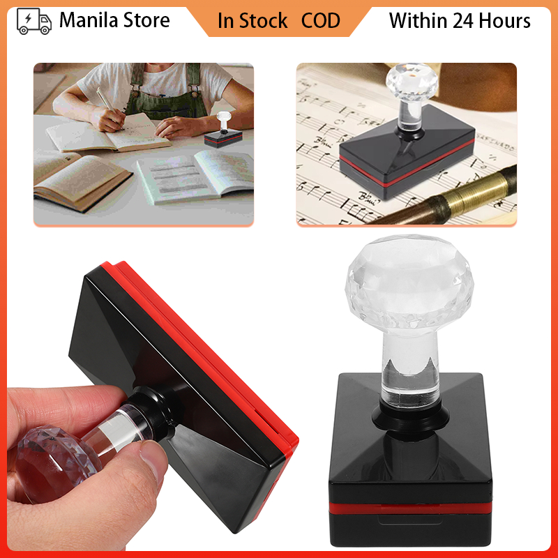Rectangle Ink Stamp Blank Printable Photosensitive Crystal Rubber Stamp ...