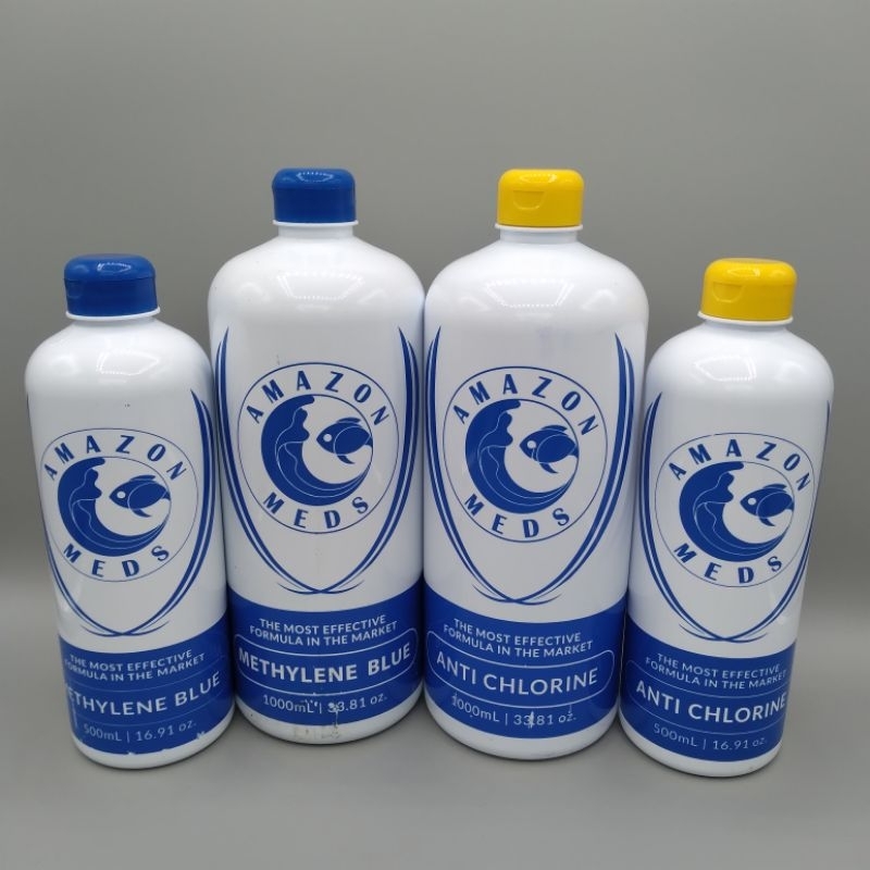 Amazon Water Conditioner 500ml & 1L Anti chlorine & Methylene blue the most effective formula ...