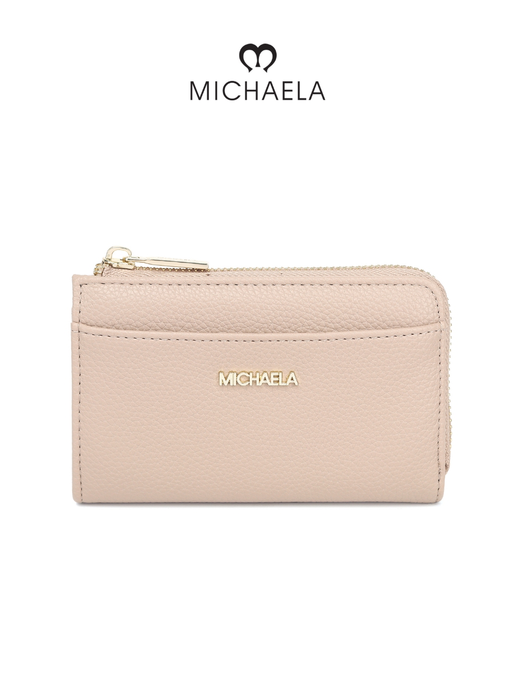 MICHAELA Top-Zip Short Wallet with 9 Card Slots Korean Fashion Spacious ...