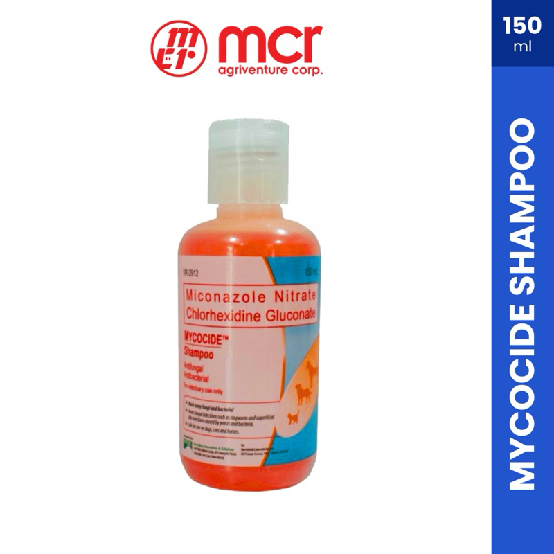 Mycocide Anti-Fungal & Antibacterial 150ml Dog & Cat Medicated Shampoo ...