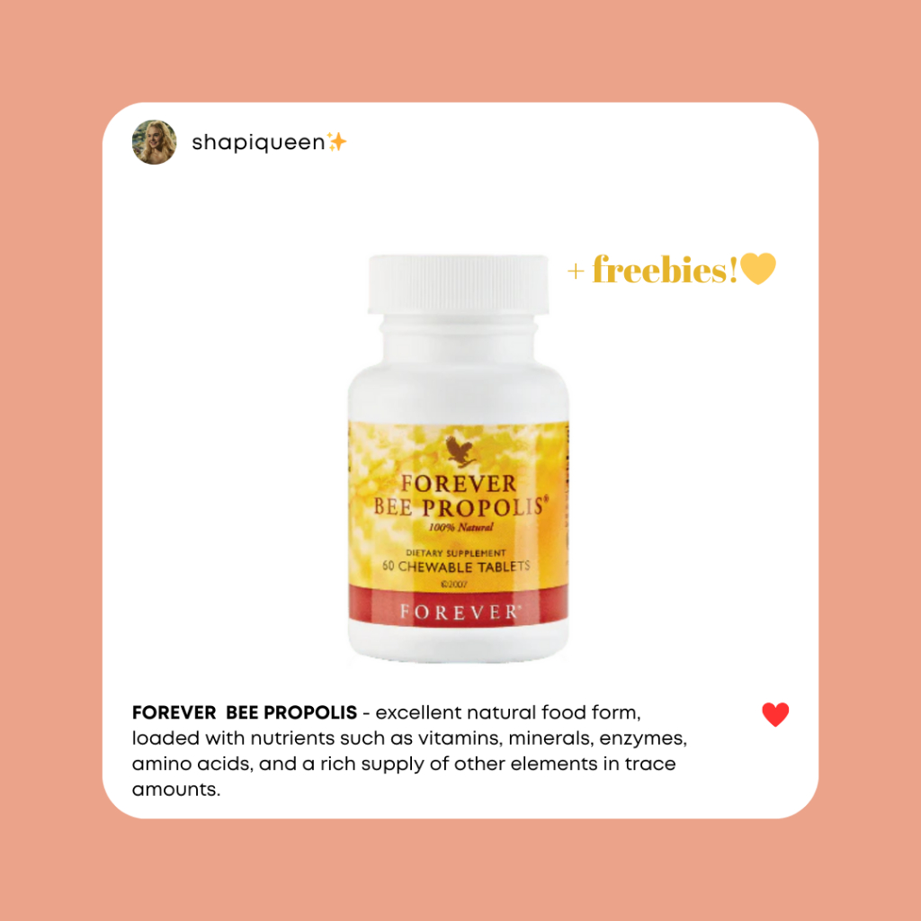 Forever Living - Forever Bee Propolis 60 tablets (1 BOTTLE) | Shopee ...
