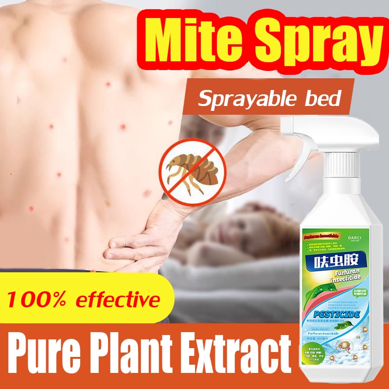 Mite Spray Bedbug Mite Remover Flea Dust Mite Spray Anti Tick Non Toxic ...