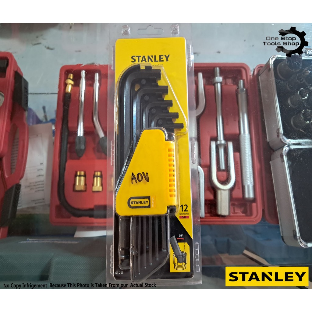 Stanley Ballpoint Allen hex Key Wrench 12 Pcs. STMT69257 | Shopee ...