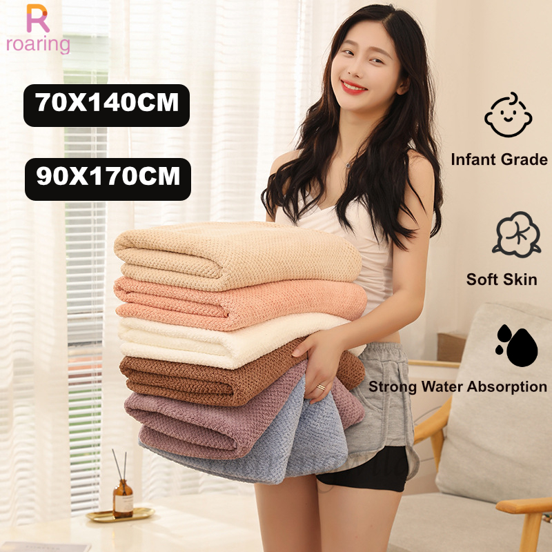 Big Size Pure Cotton Adult Thick Bath Towel Microfiber For Adult Travel ...