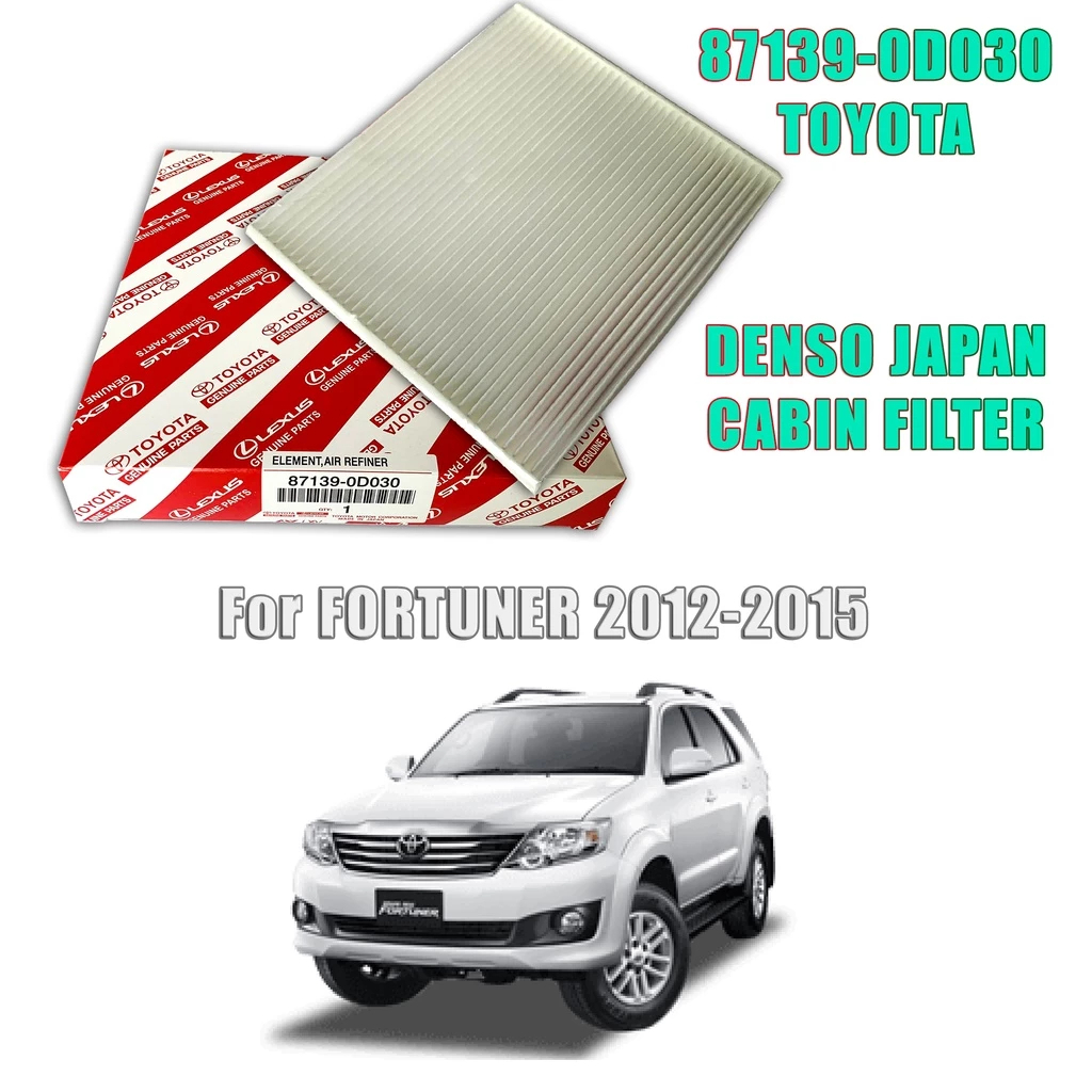 TOYOTA Fortuner 2012-2015 Denso Japan Cabin Filter (87139-0D030 ...