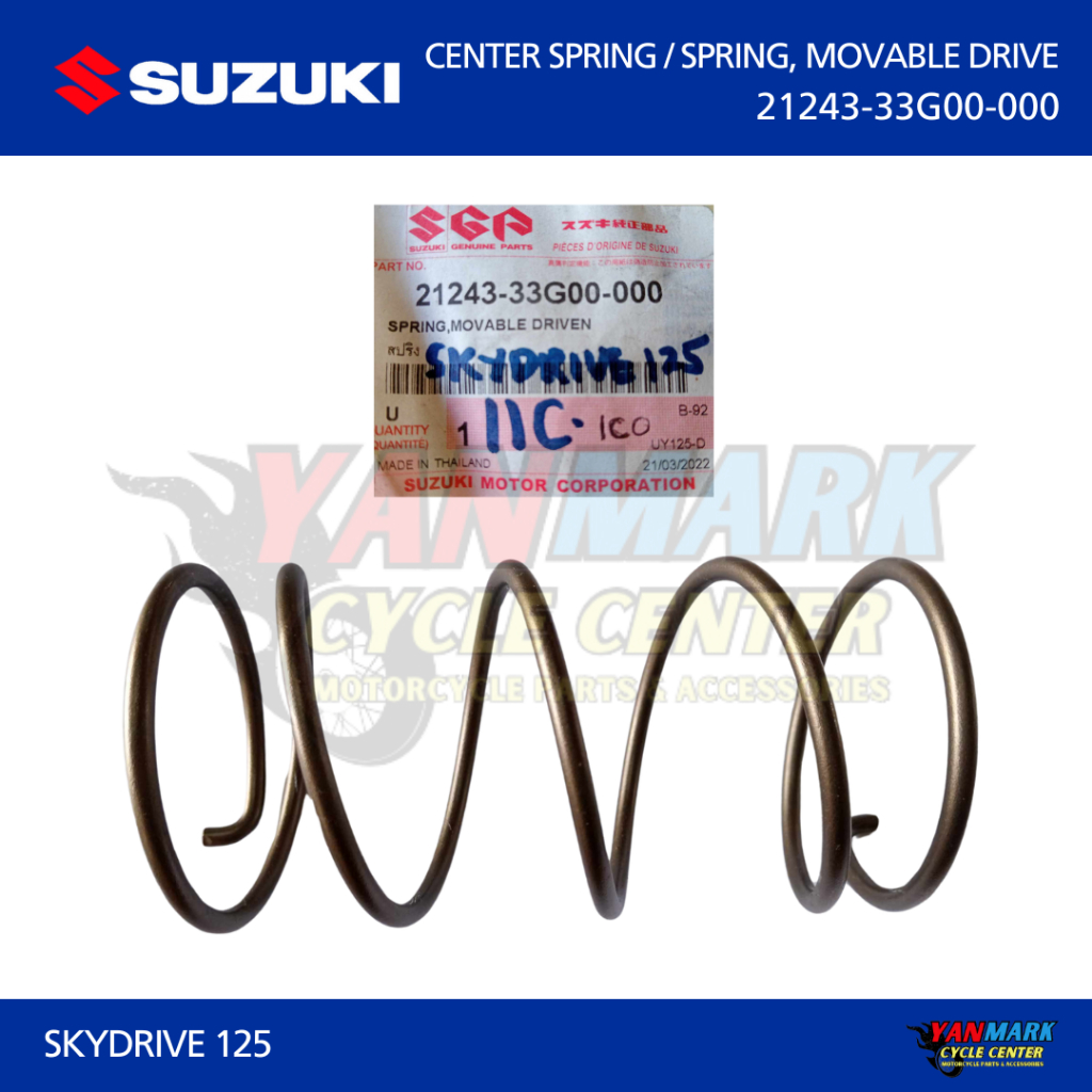 ORIGINAL SUZUKI - CENTER SPRING / SPRING, MOVABLE DRIVE - SKYDRIVE 125 ...