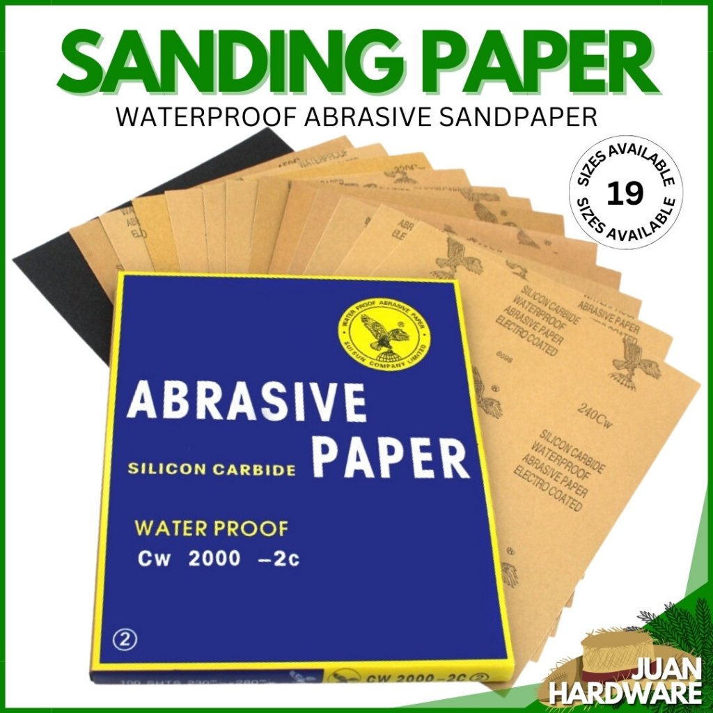 Liha Sandpaper Waterproof Abrasive Sand Paper Grit #60 to #2000 ...