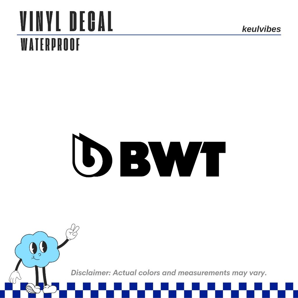 BWT Racing Team F1 Vinyl Decals brand laptop motor bike car tumbler ...