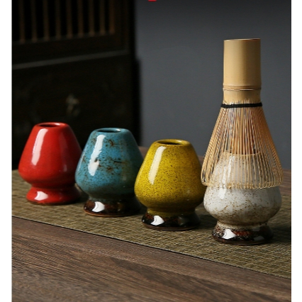 Chasen Stand Kusenaoshi Tea utensils tea whisk chasen rest red bule ...