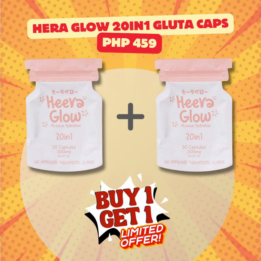 HEERA GLOW [ BUY 1 TAKE 1 ] 20 in 1 Glutathione Capsule | Shopee ...