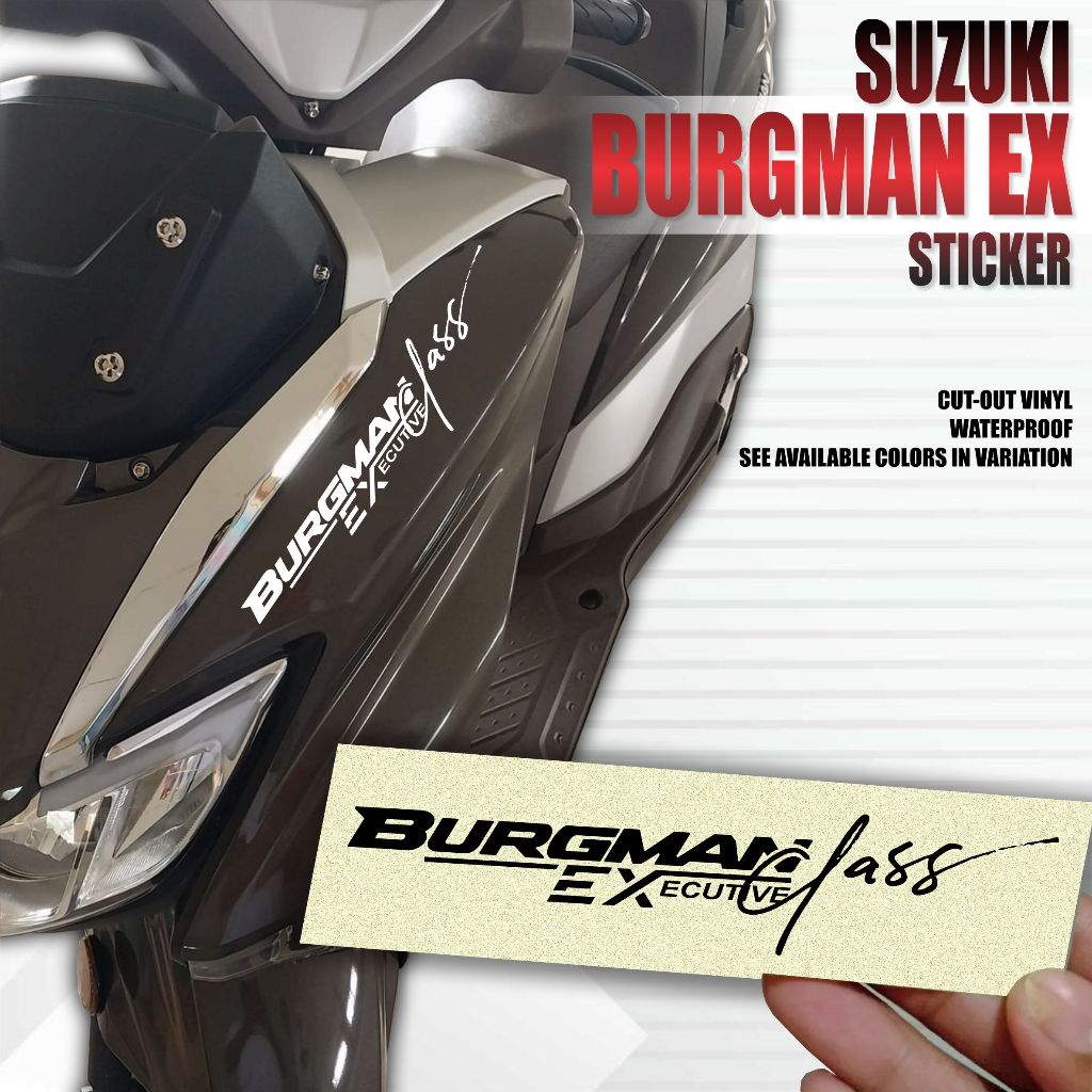 Burgman EX Sticker - Burgman 125 EX Cut out sticker, Waterproof Vinyl ...