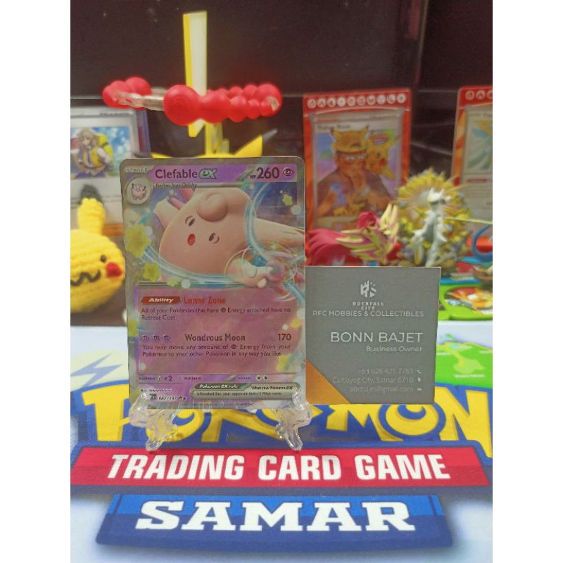 Pokemon TCG - CLEFABLE ex 82/197 Double Rare - Obsidian Flames | Shopee ...