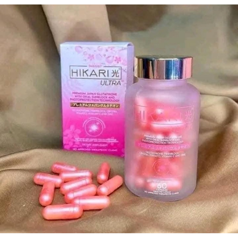 Hikari Ultra Premium Japan Glutathione w/Oral Sunblock 60 Capsule ...