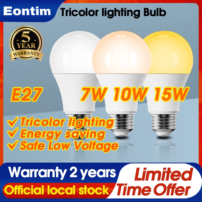 LED tricolor bulb e27 3 color Efficient Energy High Lumen tri color ...