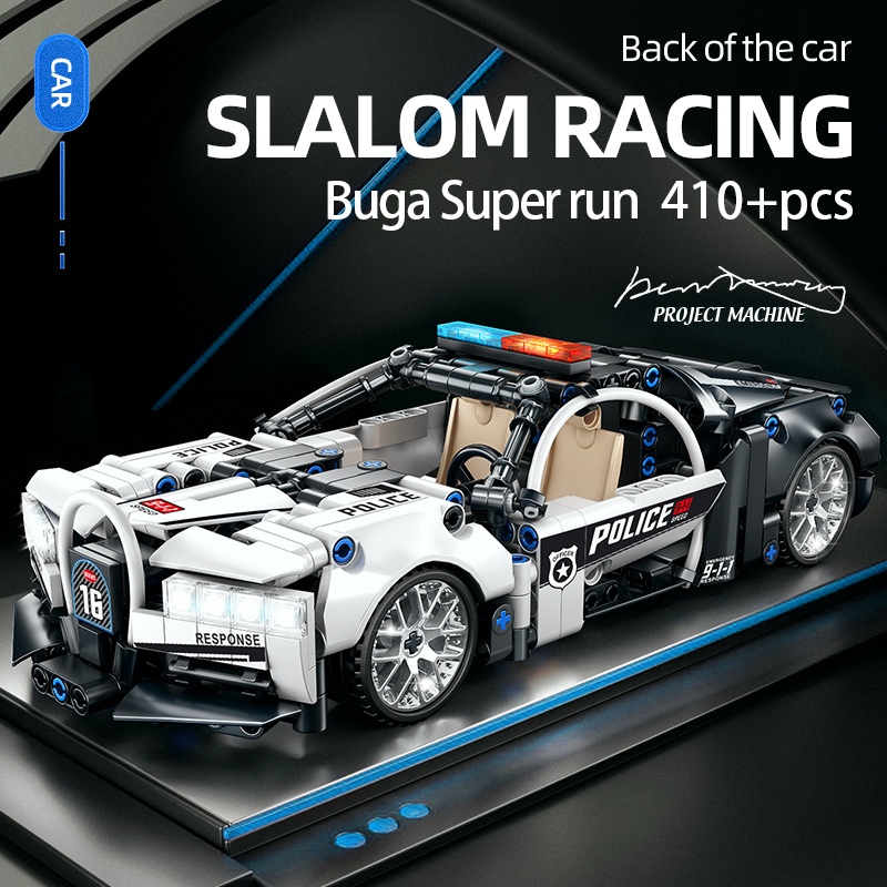 1:18 pullback building block sports car building block car large kids ...