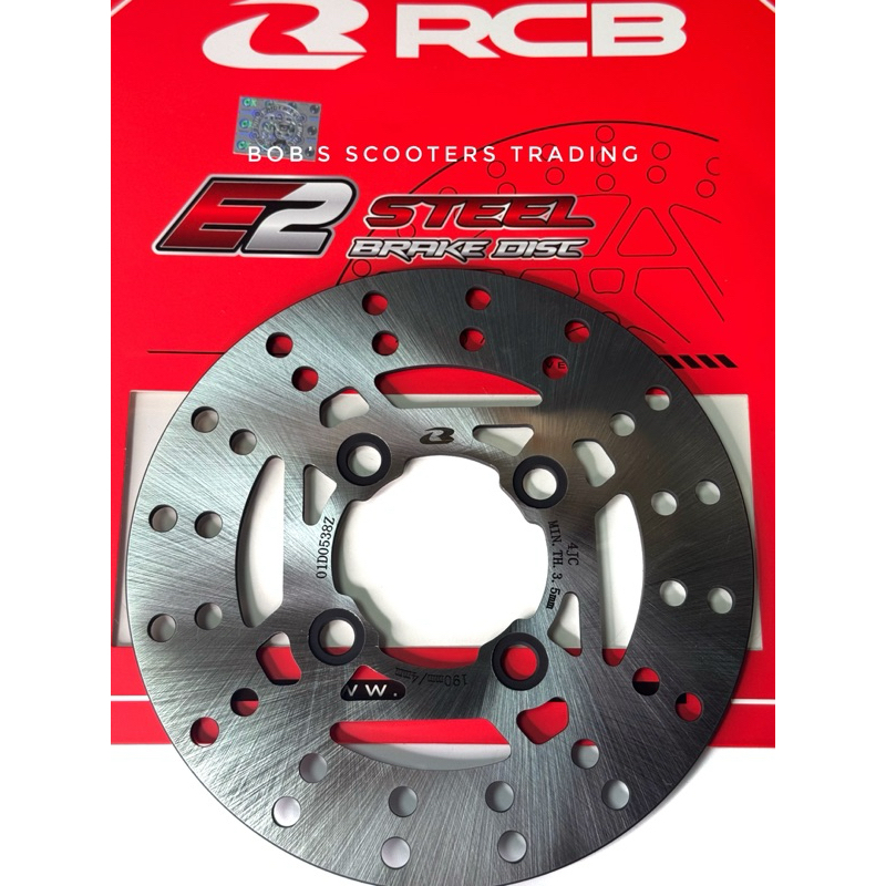 RCB E2 Series Steel Disc HONDA CLICK / BEAT 190MM (4 HOLES) FRONT ...