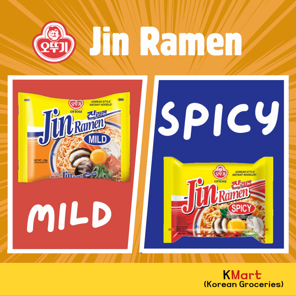 Ottogi Jin Ramen Mild/Spicy Flavor (Korean Noodles) | Shopee Philippines