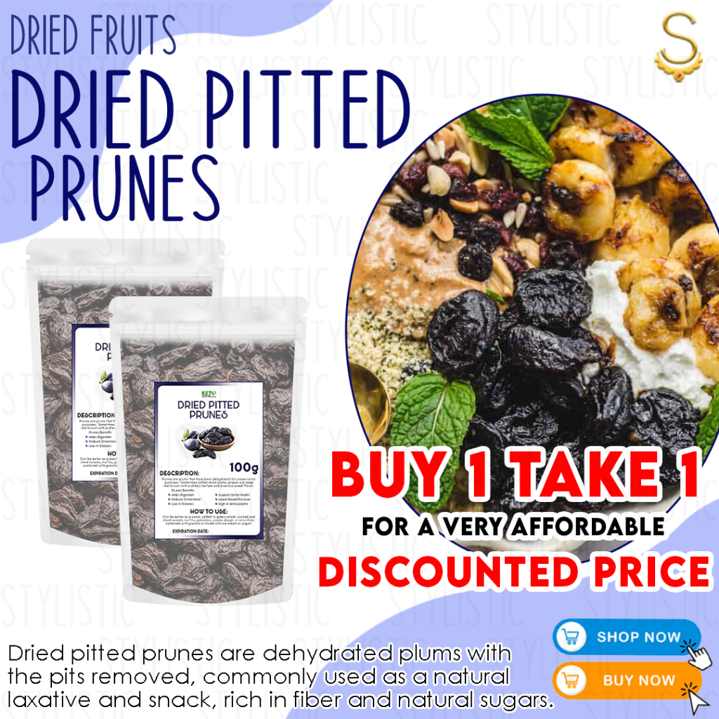 BUY 1 TAKE 1 PITTED PRUNES — Seedless, Low Carb, High Fiber, Dried ...
