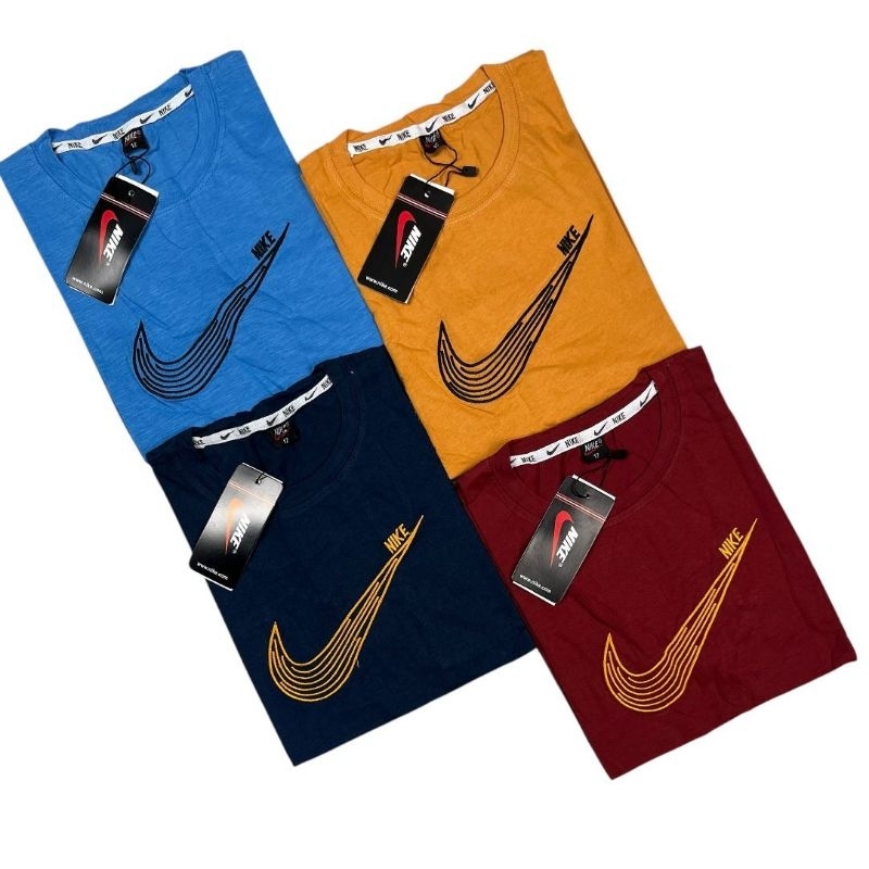 Kids T-shirt Logo Embroidered Branded Overruns tees for Boys | Shopee ...