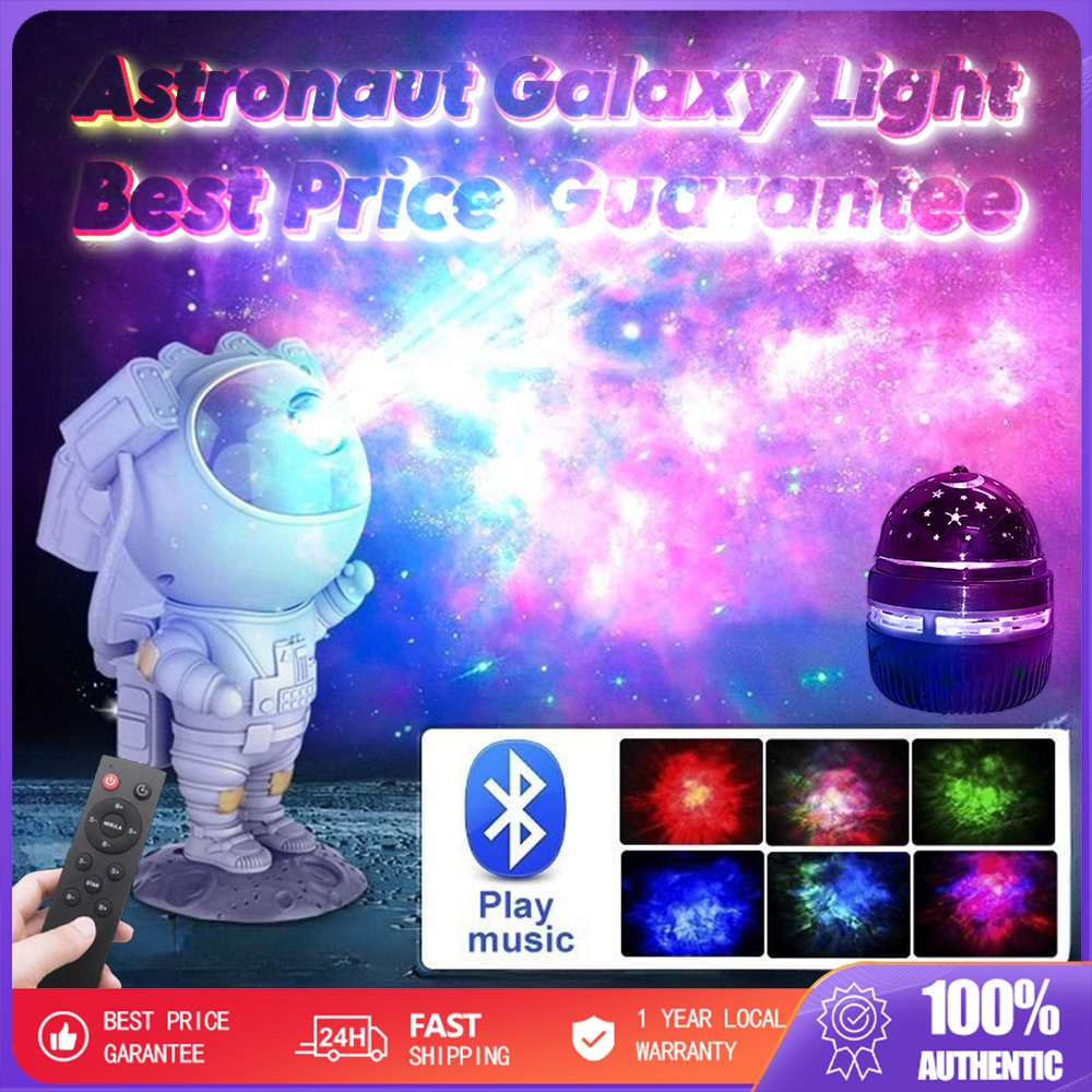 LED Astronaut Galaxy Light Projector Bluetooth Rechargeable Remote ...