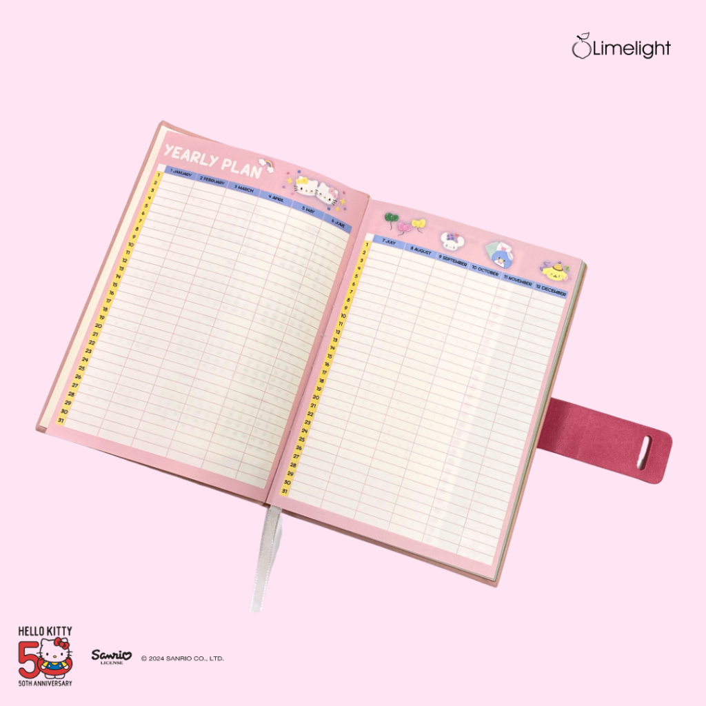 Limelight 2025 Hello Kitty Weekly Planner Schedule | Shopee Philippines