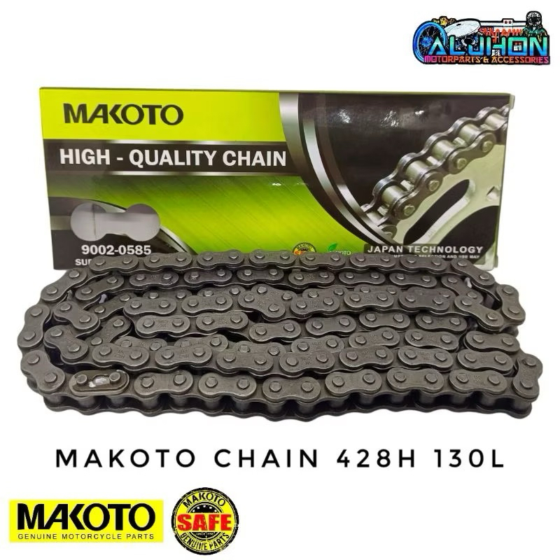 MAKOTO CHAIN Yellow 428H-130L UNIVERSAL TYPE | Shopee Philippines