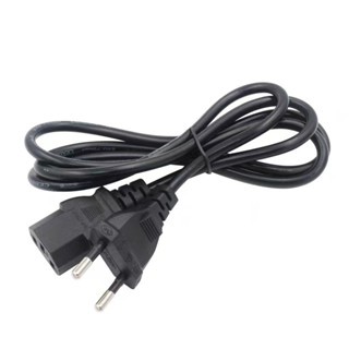 2-Pin 3-Head Ac CPU Power Cord Plug For PC Computer Host Monitor Rice ...