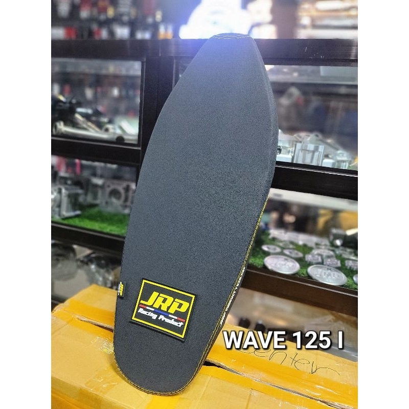 JRP NEW FLAT SEAT YELLOW LOGO/STITCH WAVE125I/MSI GT 125/WAVE 125 S/R ...