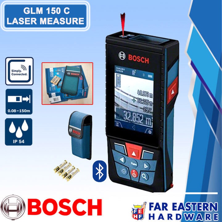 BOSCH GLM 150 C Laser Level Rangefinder / Distance Measurer RBMT | Shopee Philippines