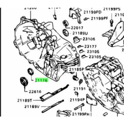 md723202 oil seal transmission input shaft original mitsubishi evo 1 ...