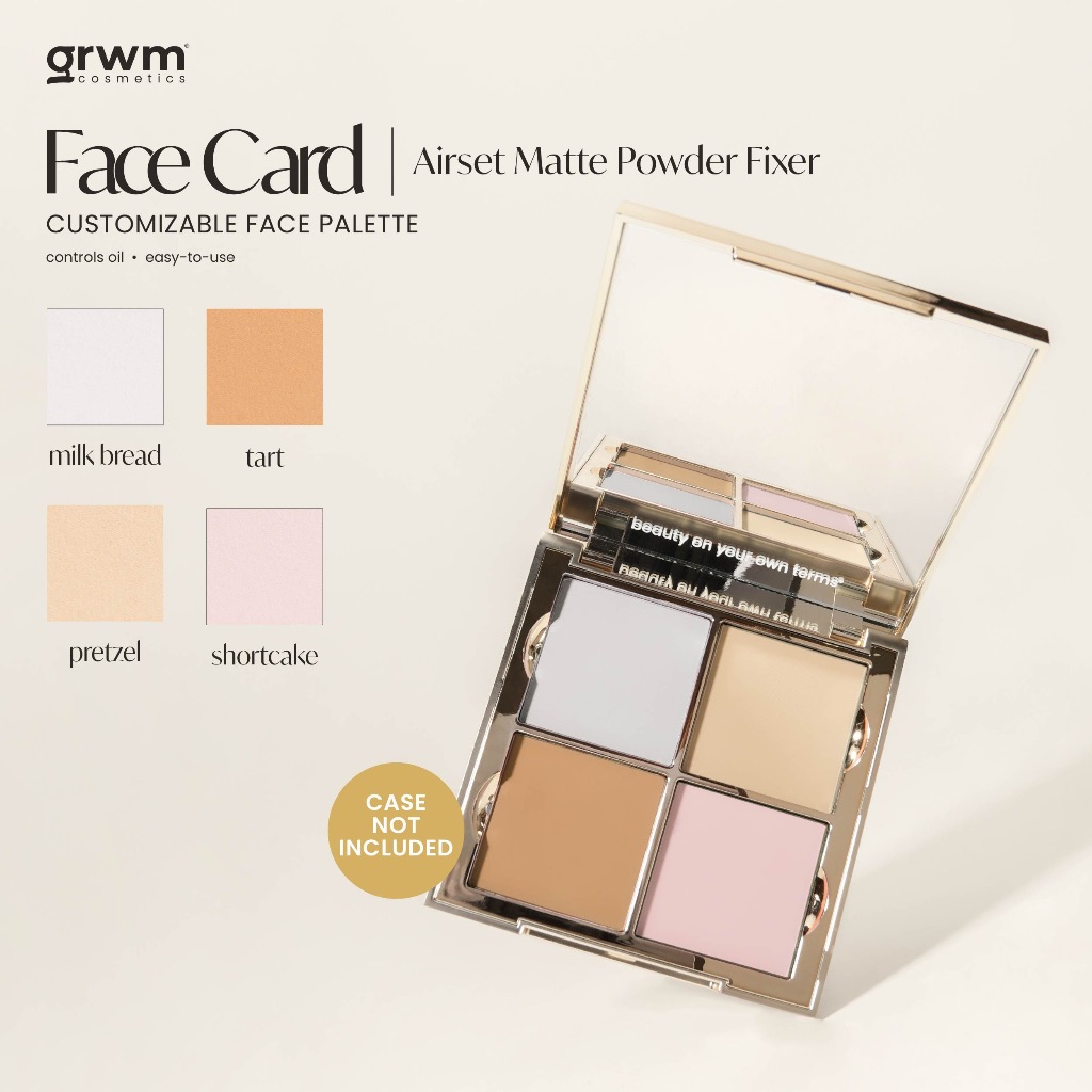 GRWM Cosmetics Face Card Airset Matte Powder Fixer [CASE NOT INCLUDED ...