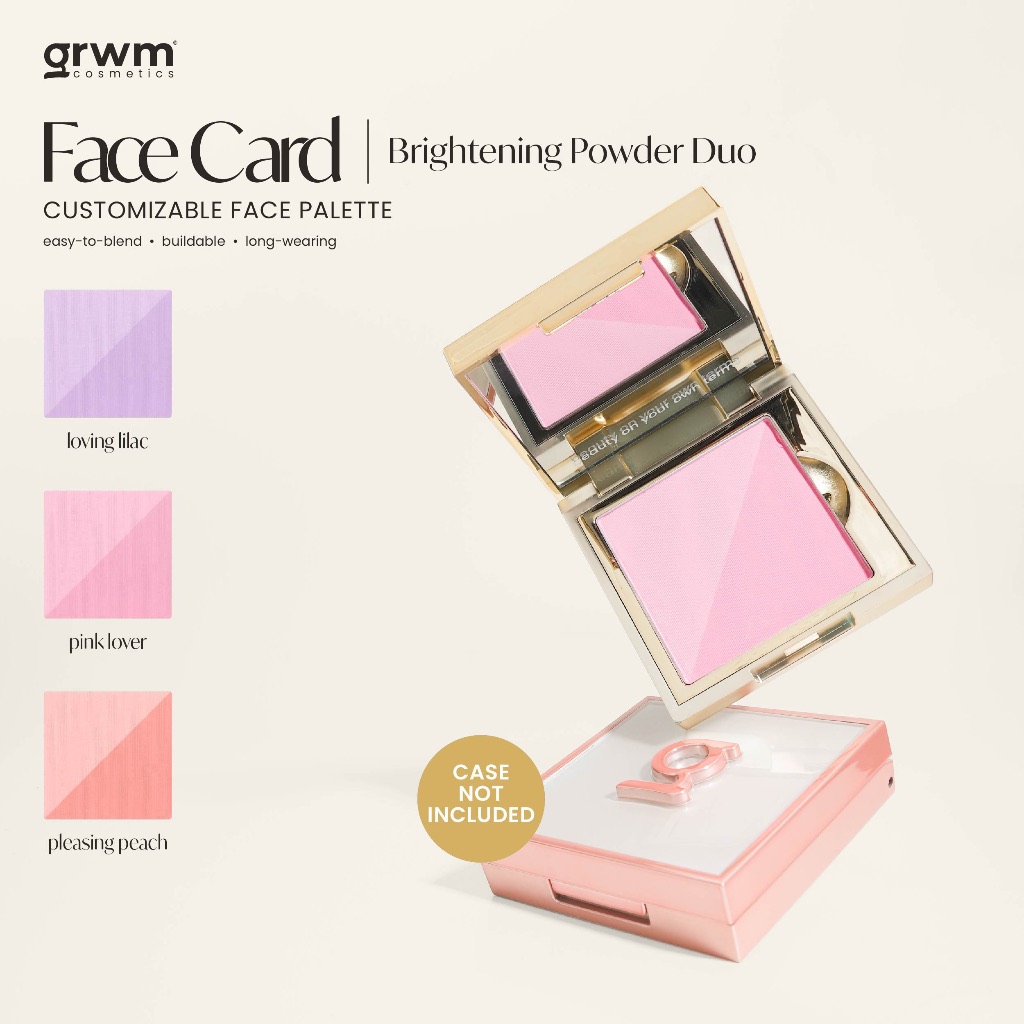 GRWM Cosmetics Face Card Brightening Powder Duo [CASE NOT INCLUDED ...