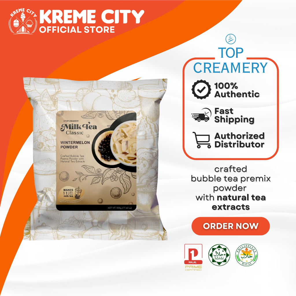 TOP Creamery Milk Tea Classic Wintermelon Powder Beverage Premix 500g ...
