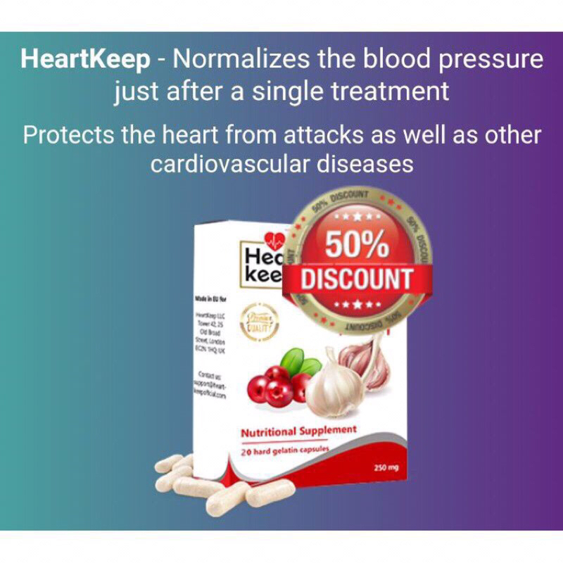Authentic Heart Keep 20Capsules for heart Health | Shopee Philippines