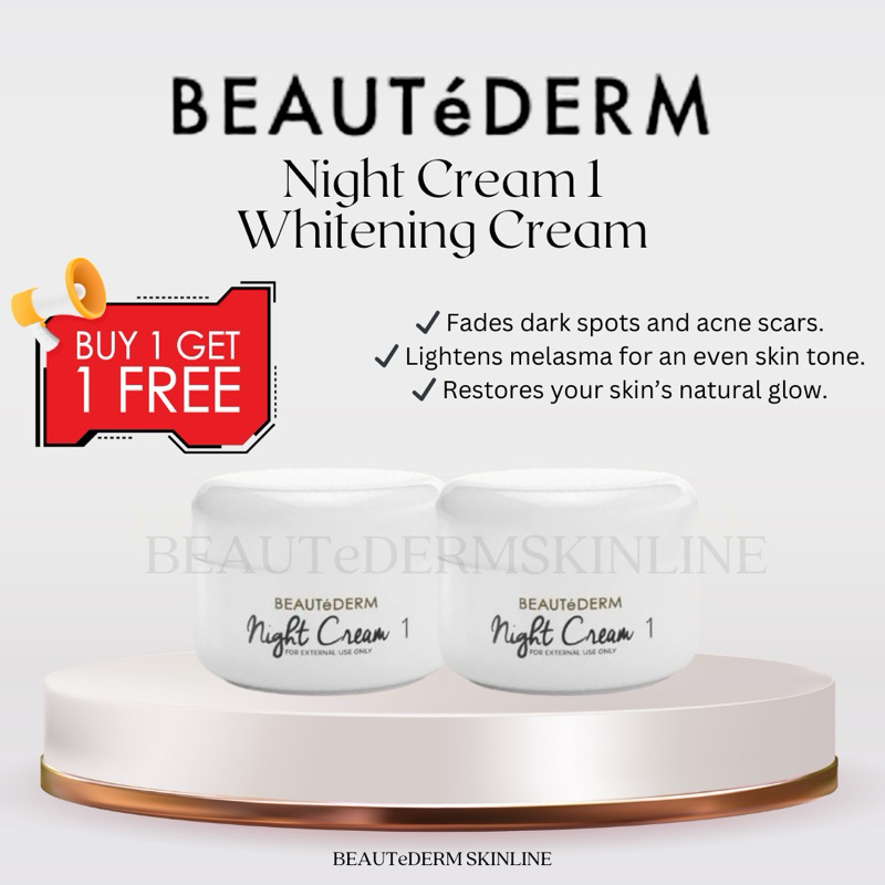 BUY 1 TAKE 1 BEAUTeDERM Night Cream 1 or 2 or 3 20grams | Shopee ...