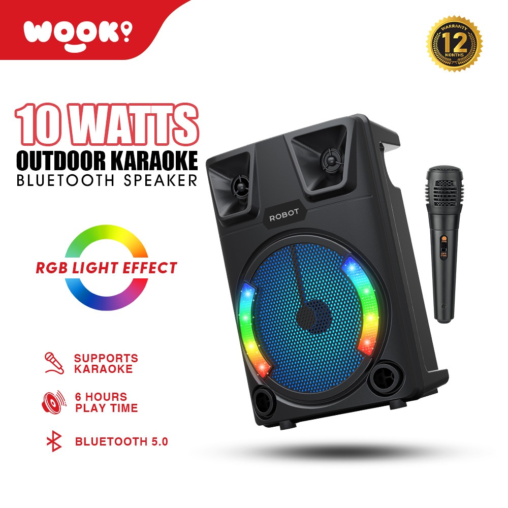 ROBOT RB700 Karaoke Speaker Bluetooth Karaoke Outdoor RGB 10W 12 Months ...