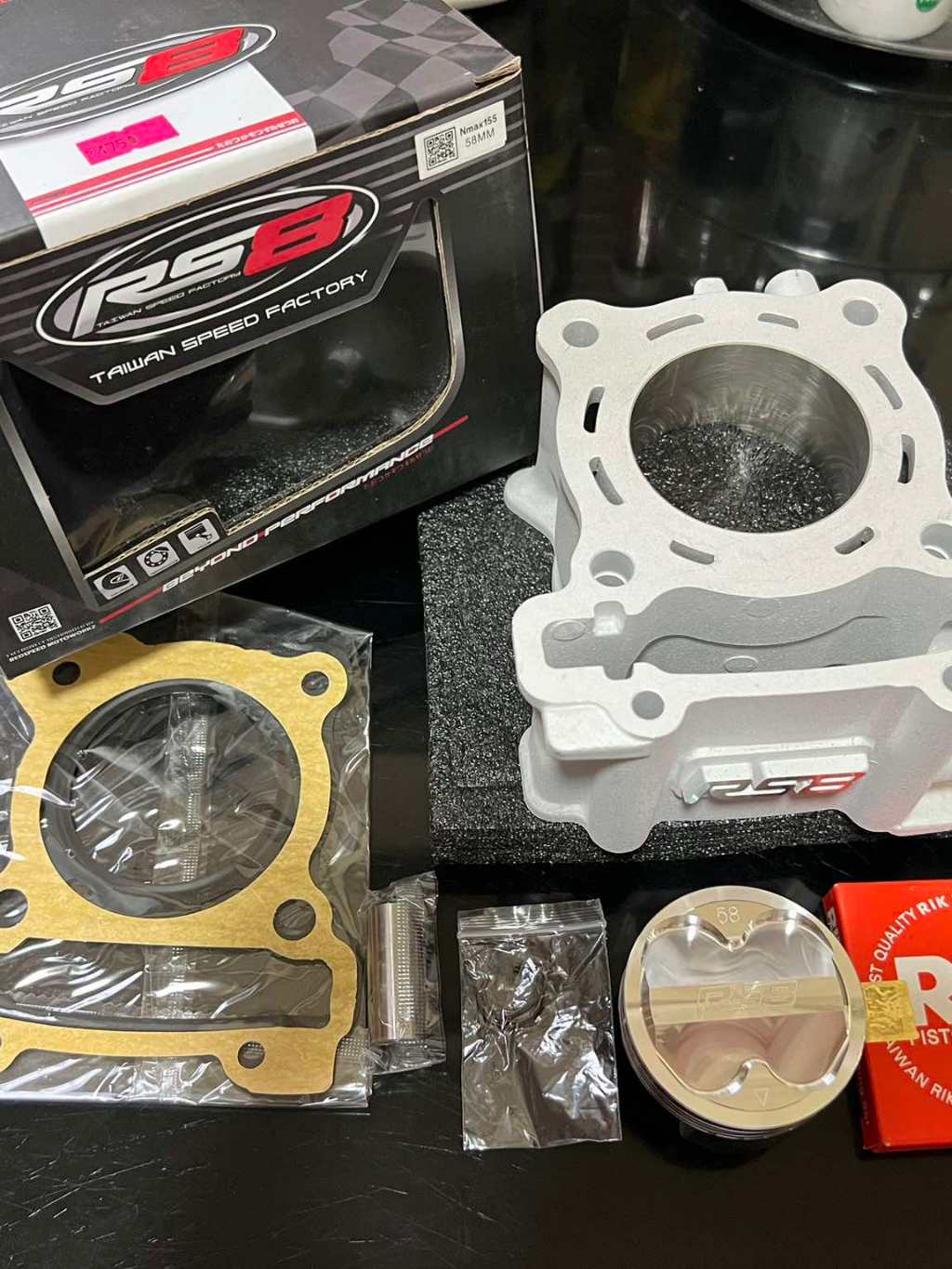 RS8 CYLINDER BLOCK KIT FOR NMAX CHROMEBORE 58mm | Shopee Philippines