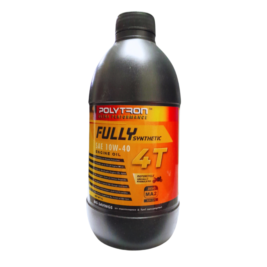 POLYTRON Motorcycle 4T Fully Synthetic Engine Oil SAE 10W-40 1L ...