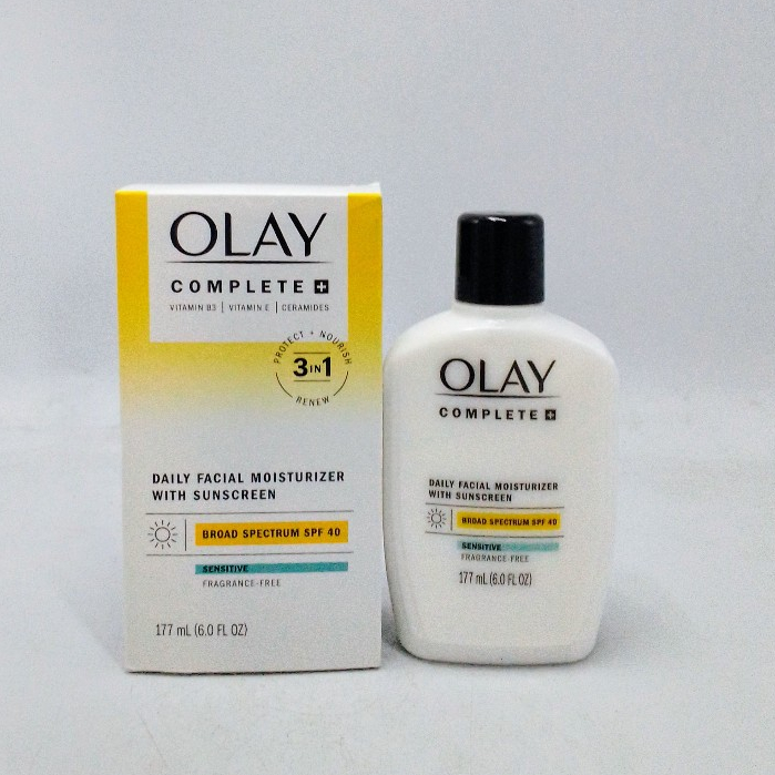 Olay Complete 3 in 1 Daily Facial Moisturizer With Sunscreen SPF40 ...