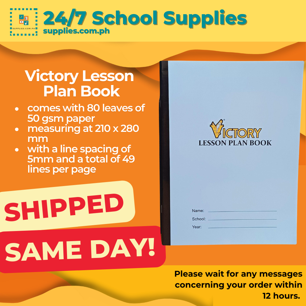 Victory Lesson Plan Book 210 Mm X 280 80 Leaves, 549 Lines Blue ...