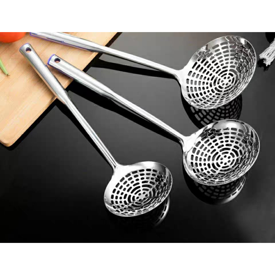 Stainless Steel Punching Drainer Food Strainer Colander Handle (T291 ...