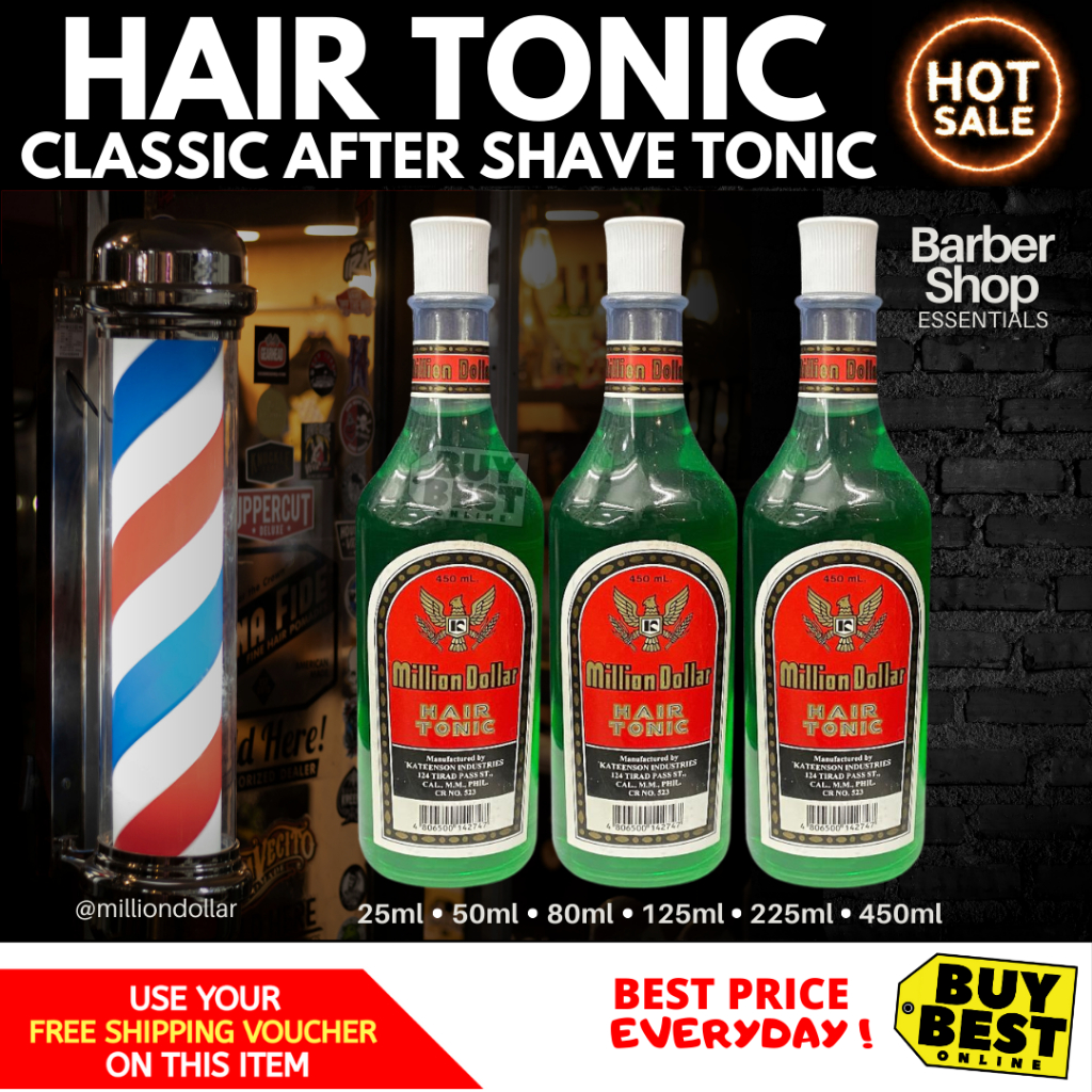MegaDiscount] Million Dollar After Shave Hair Tonic for Barber Shop ...