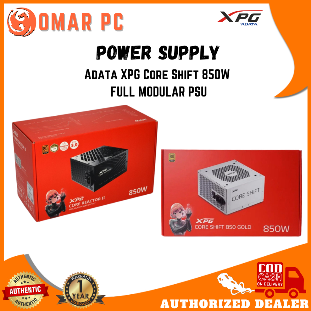 Adata XPG Core Shift 850W FULL MODULAR POWER SUPPLY 80PLUS GOLD | Shopee Philippines