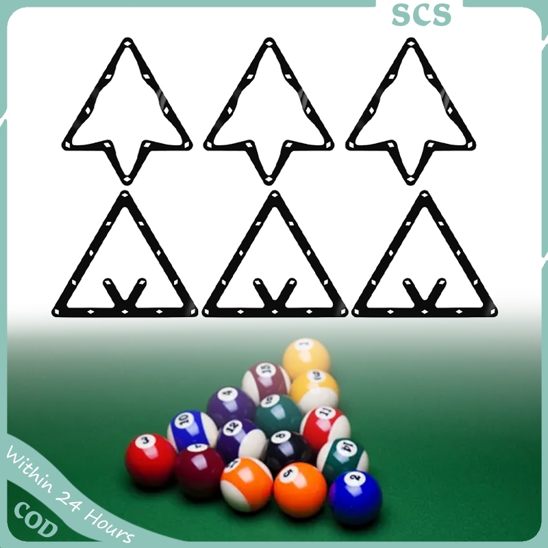 6PCS Billiard Triangle Magic Rack Sheet with Pool Table Marker Dots ...