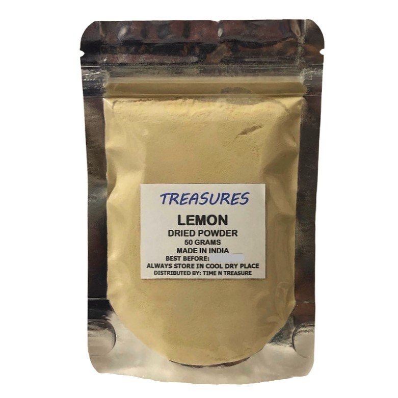 Treasures Lemon - Dried Powder - Sukha Nimbu - 100% Pure From India ...