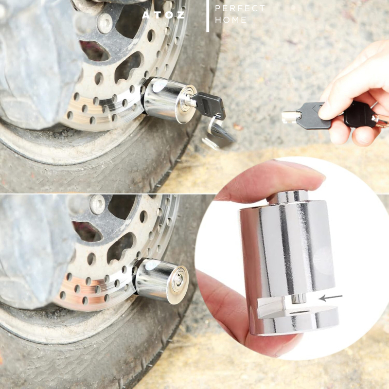 Disc Brake Lock Anti-Theft Locks Electromobile Wheel Disk Lock for ...